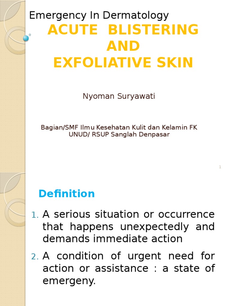 12 Emergency Skin Disease - Lecture - 2014 | PDF | Health Sciences ...
