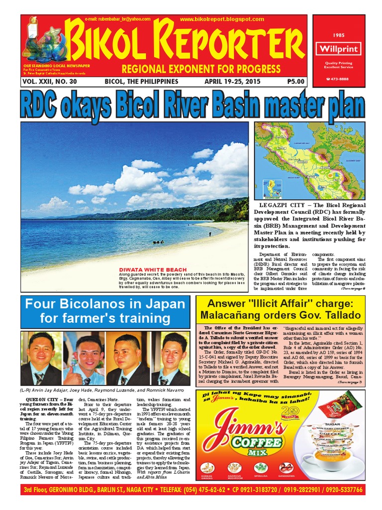 Bicol News: Gov. Tallado Ordered to Answer Affair Charge | PDF ...