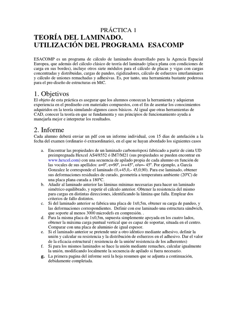 Informe Practica3 ESACOMP-rev | PDF | Rigidez | Aluminio