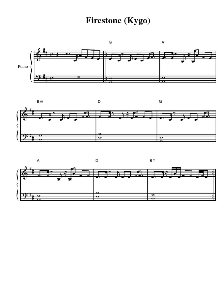 Firestone (Kygo) | PDF | Divertissement (Général)