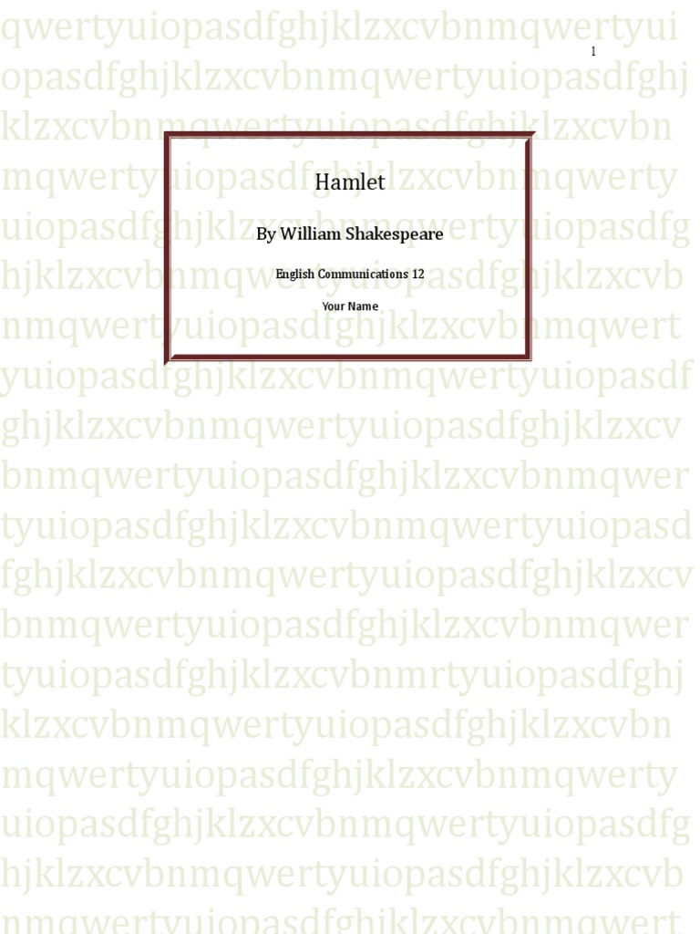 Hamlet Annotated Journal With Summaries1 | PDF | Hamlet | Shakespearean ...