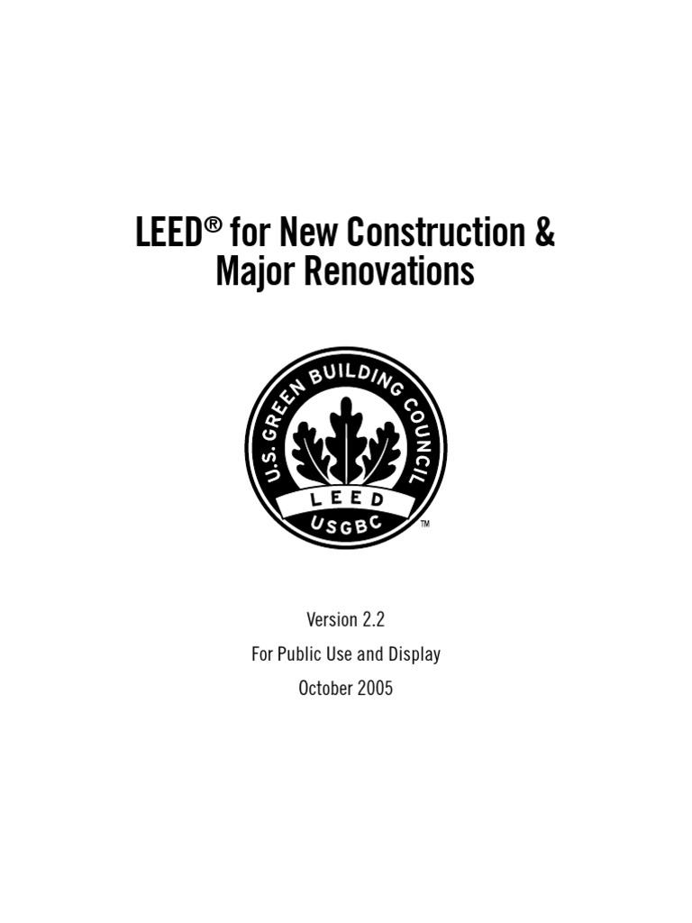 LEED® For New Construction & Major Renovations | PDF | Leadership In ...