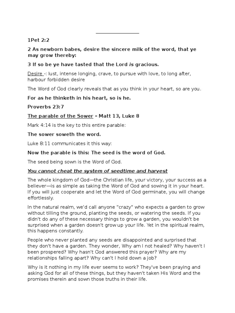 Keys To Maturity | PDF | Sowing | Seed