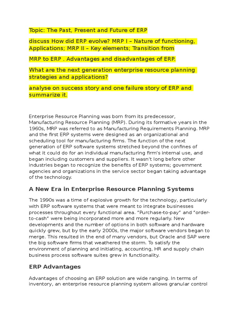 Enterprise Resource Management | PDF | Nike | Enterprise Resource Planning
