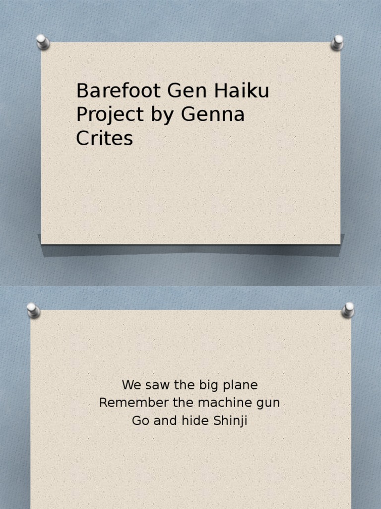 Haiku Reflections on War and Hunger | PDF