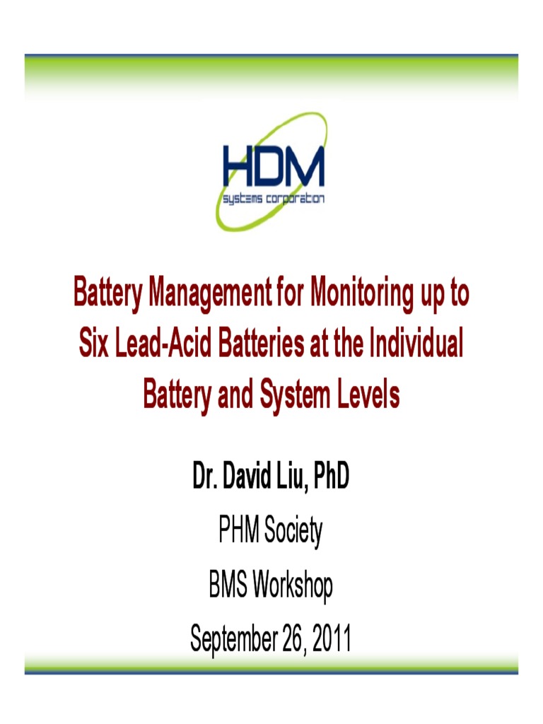 HDM Systems | PDF | Battery (Electricity) | Battery Charger