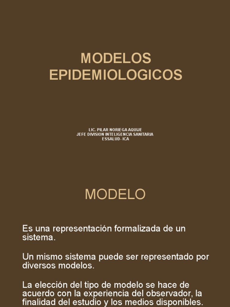 Modelos Epidemiológicos: Unicausal y Multicausal | PDF | Medición ...