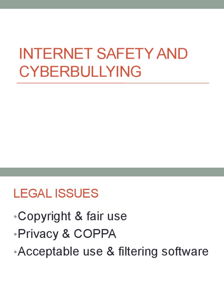 Internet Safety & Cyberbullying | PDF | Cyberbullying | Privacy