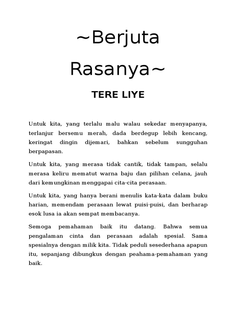 Berjuta Rasanya | PDF