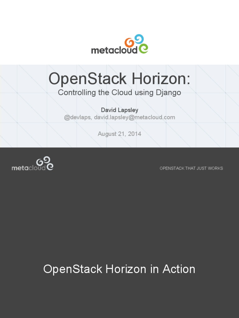 Openstack Horizon | Download Free PDF | Open Stack | Software Engineering