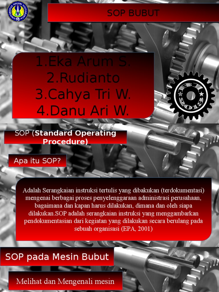 Presentasi SOP Mesin Bubut | PDF