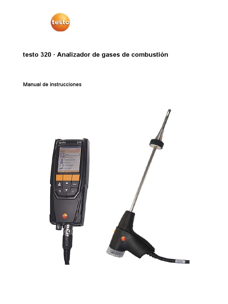 Manual Testo 320 | PDF | Medición | Combustión
