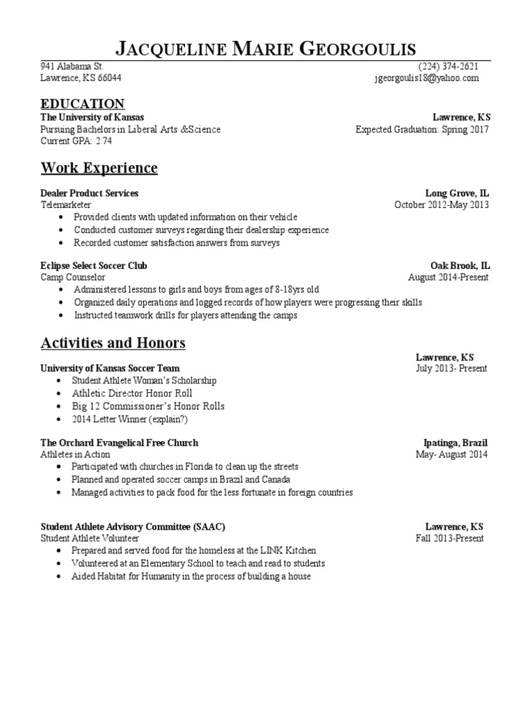Resume Final | PDF
