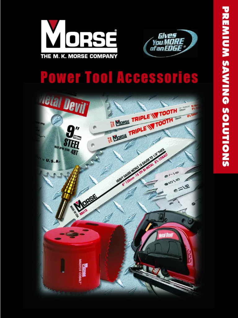 Morse Power Tool Accessory Catalog.pdf | Sheet Metal | Drill