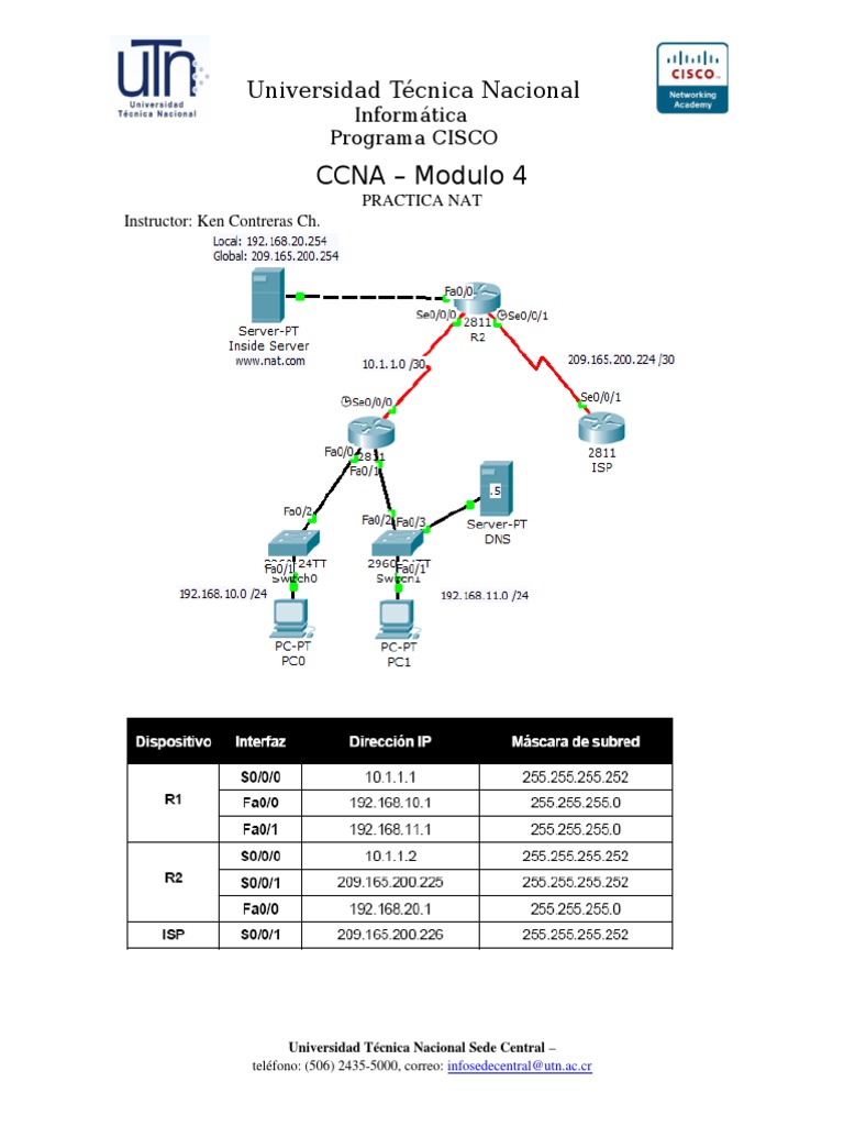 Tarea 5 Nat | PDF | Enrutador (Computación) | Red de computadoras