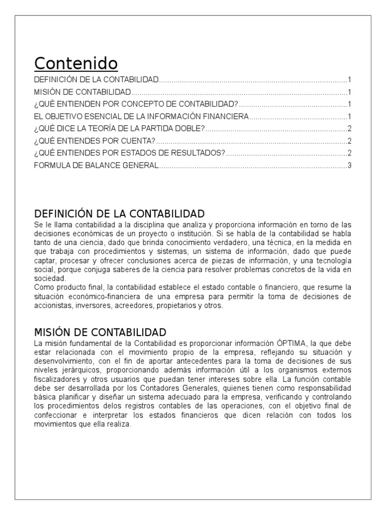 Misión y visión de la contabilidad | PDF | Contabilidad | Toma de ...