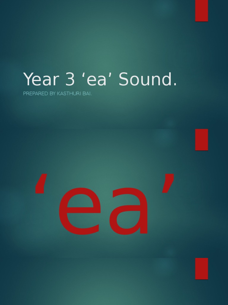 Year 3 EA Sound Word List | PDF