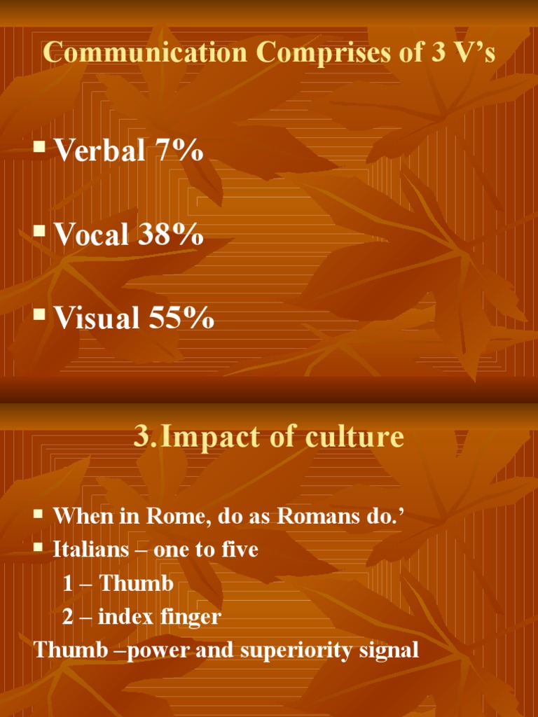 Understanding the 3 V's of Communication | PDF