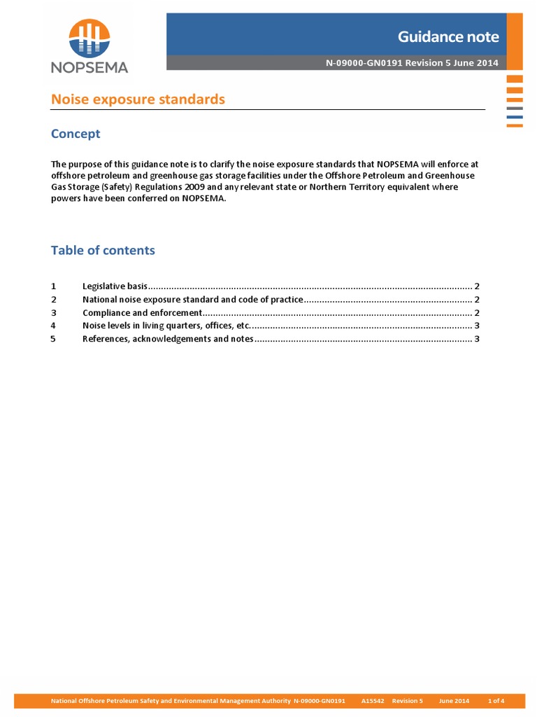 Noise Exposure Standards | PDF | Noise | Occupational Safety And Health