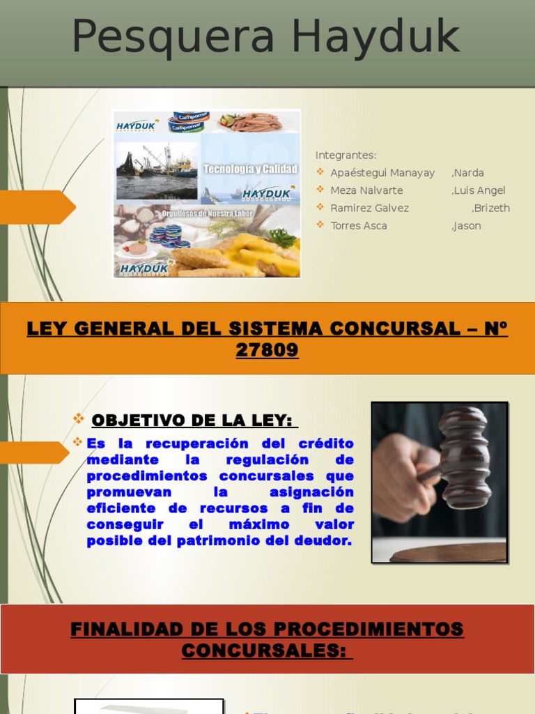 Historia y desafíos de Pesquera Hayduk | PDF | Deuda | Pagos