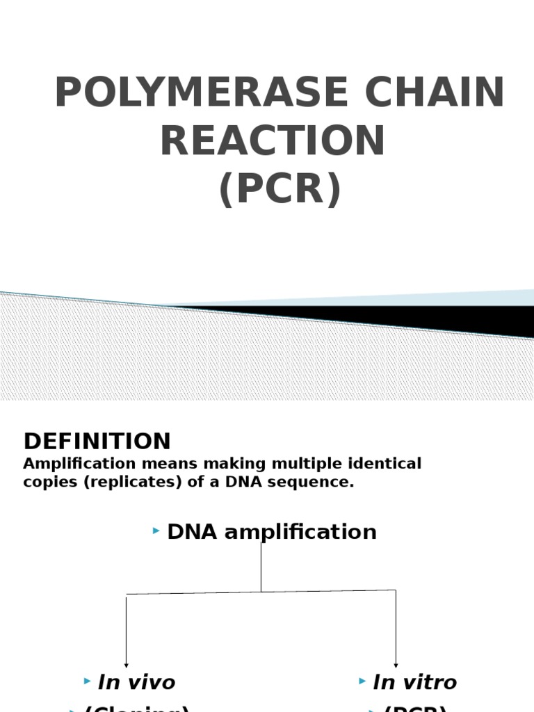 PCR: Principles and Applications | PDF | Polymerase Chain Reaction ...