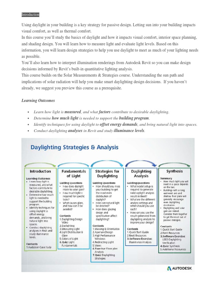 6-Daylighting Strategies & Analysis | PDF | Light | Electromagnetic ...
