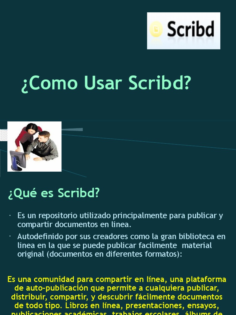 ¿Como Usar Scribd? | PDF | Hipervínculo | Blog
