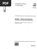 Iso 8062 - 1994 | PDF | International Organization For Standardization | Engineering Tolerance