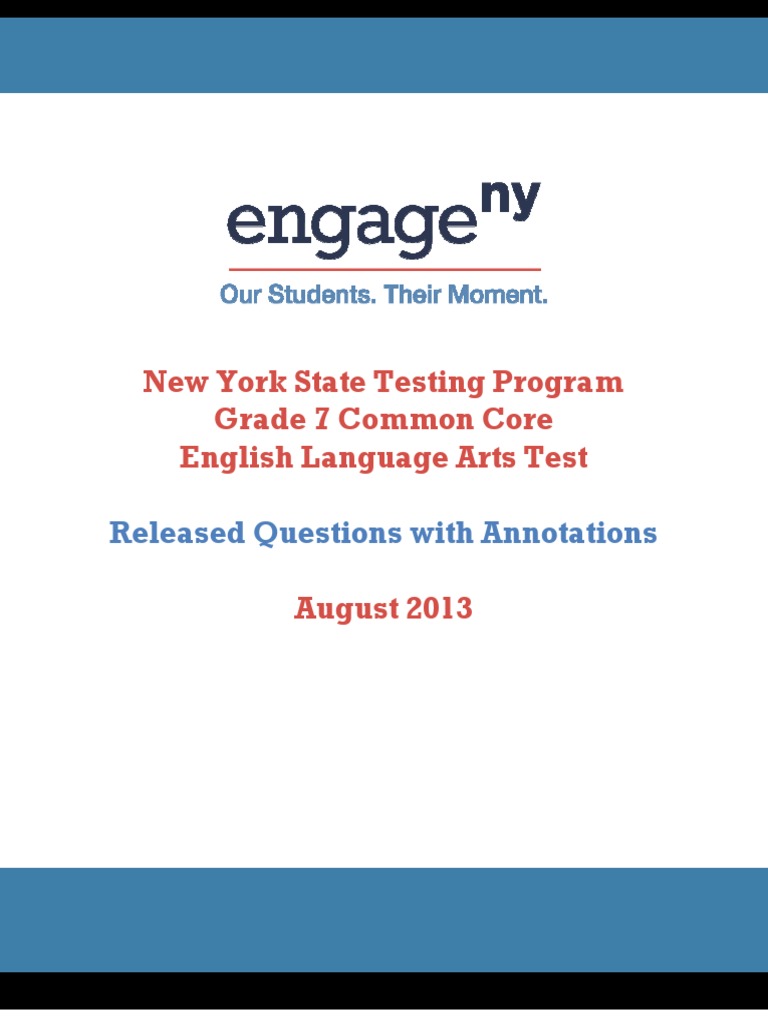 Grade 7 ELA Test Insights | PDF | Multiple Choice | Common Core State ...