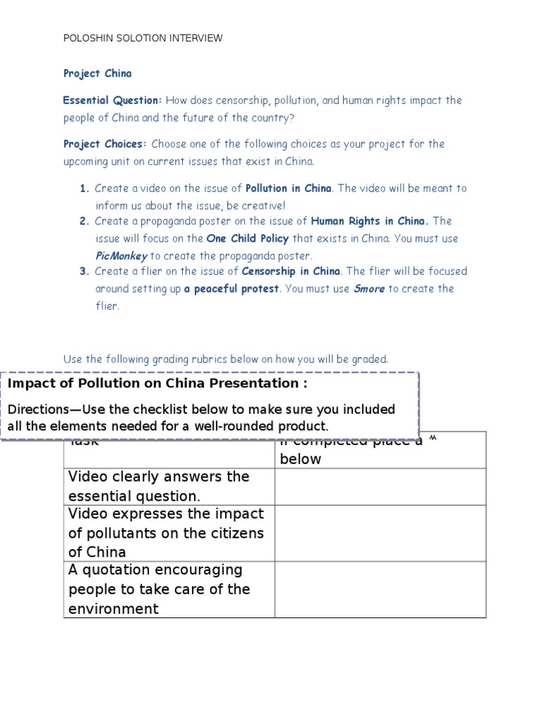 Pollution Solutions in China | PDF
