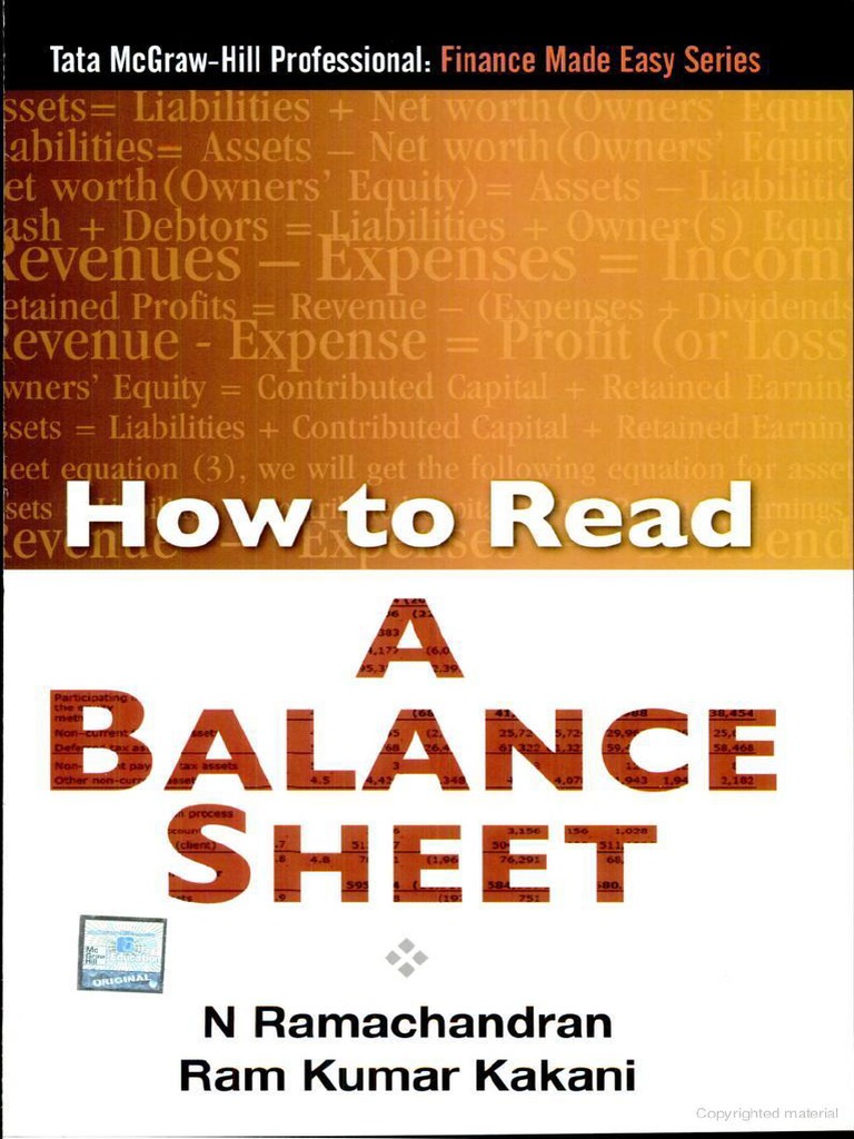 How To Read Balance Sheet | PDF