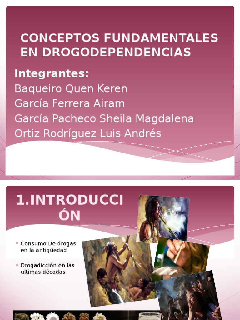 Conceptos Fundamentales en Drogodependencias | La dependencia de ...