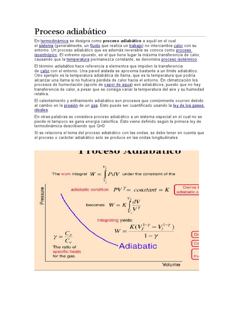 Proceso Adiabático | PDF | Termodinámica | Materiales