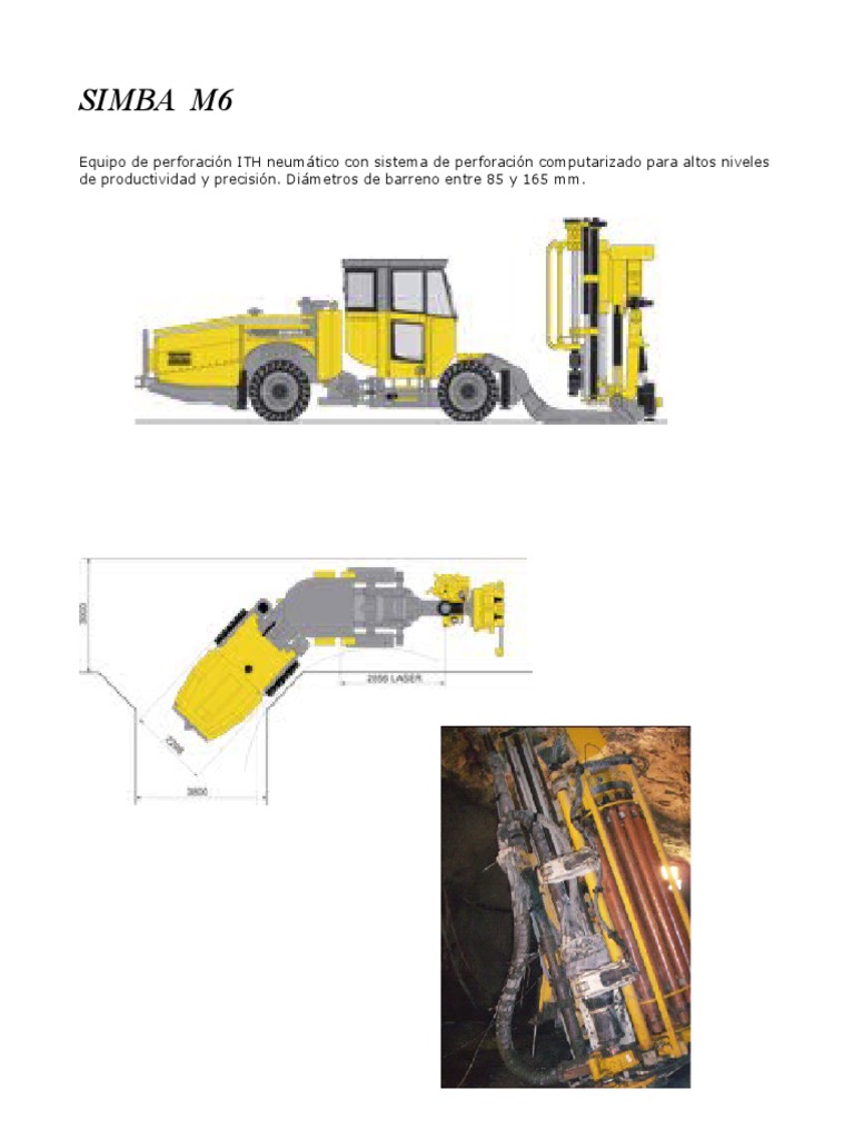 SIMBA M6 neumático perforador ITH | PDF
