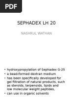 Sephadex LH-20 Gel Filtration Guide | PDF | Elution | Separation Processes