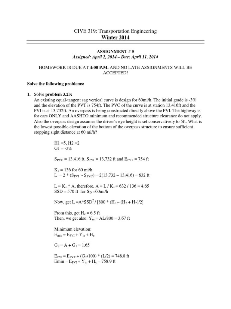 Assignment 5 Solutions | PDF | Teaching Mathematics | Transport