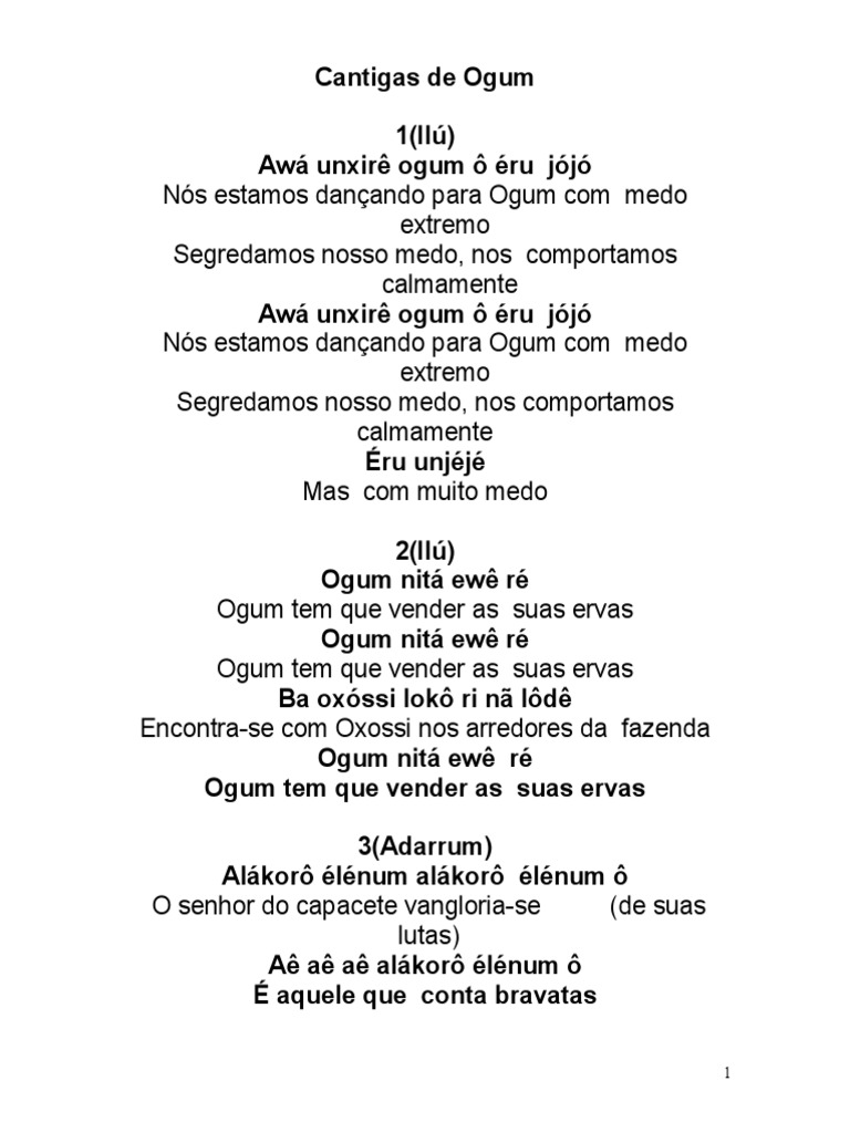 Cantigas de Ogum1