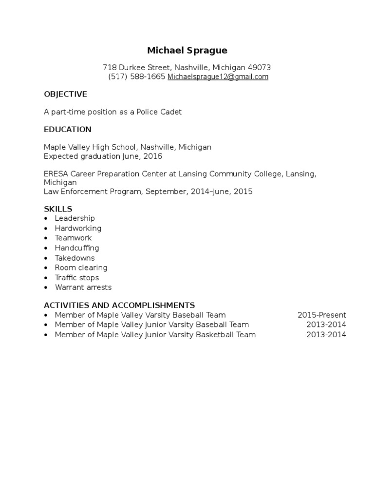 Michaels Revised Resume | PDF | Wellness