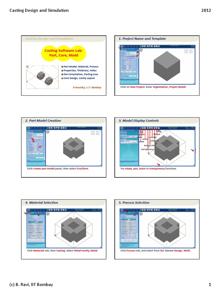 Casting Software Lab: Part, Core, Mold: Casting Design and Simulation ...