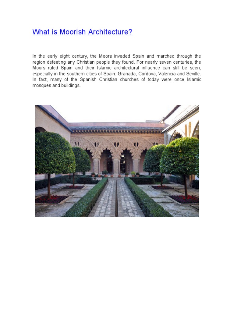 What Is Moorish | Download Free PDF | Art Media | Architectural Design