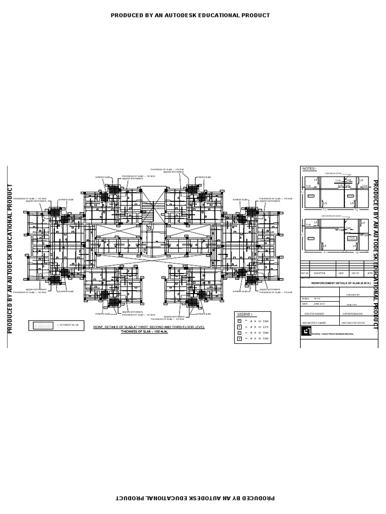 Sunken Slab Reinforcement Details | PDF