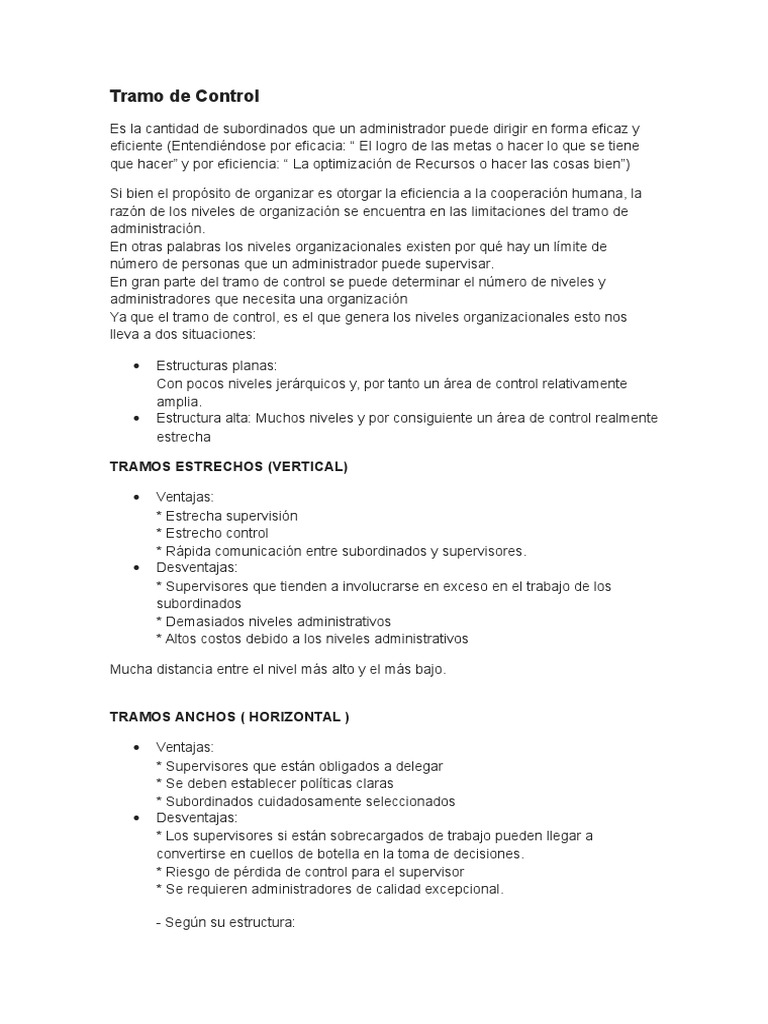 Tramo de Control | PDF | Toma de decisiones | Cognición