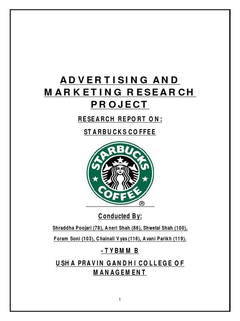 Starbucks Research Report | PDF | Starbucks | Coffee
