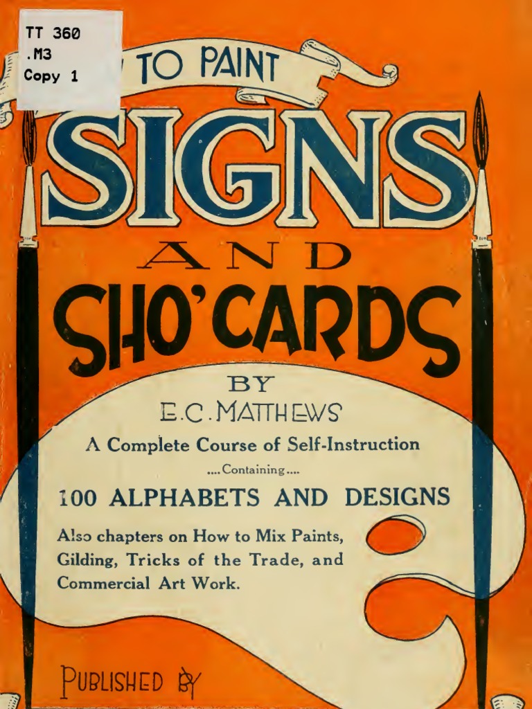 How To Paint Signs | PDF | Blue | Paint