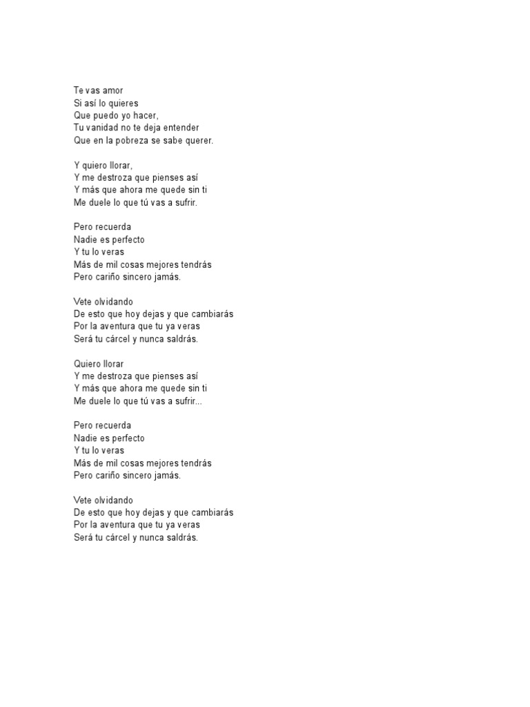 Tu Cárcel - Enanitos Verdesd - Letra | PDF | Relaciones personales ...