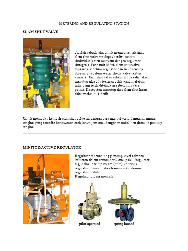 Metering and Regulating Station | PDF