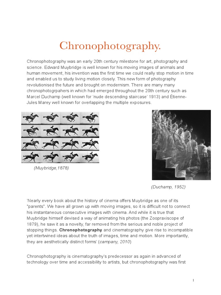 Chronophotography | PDF