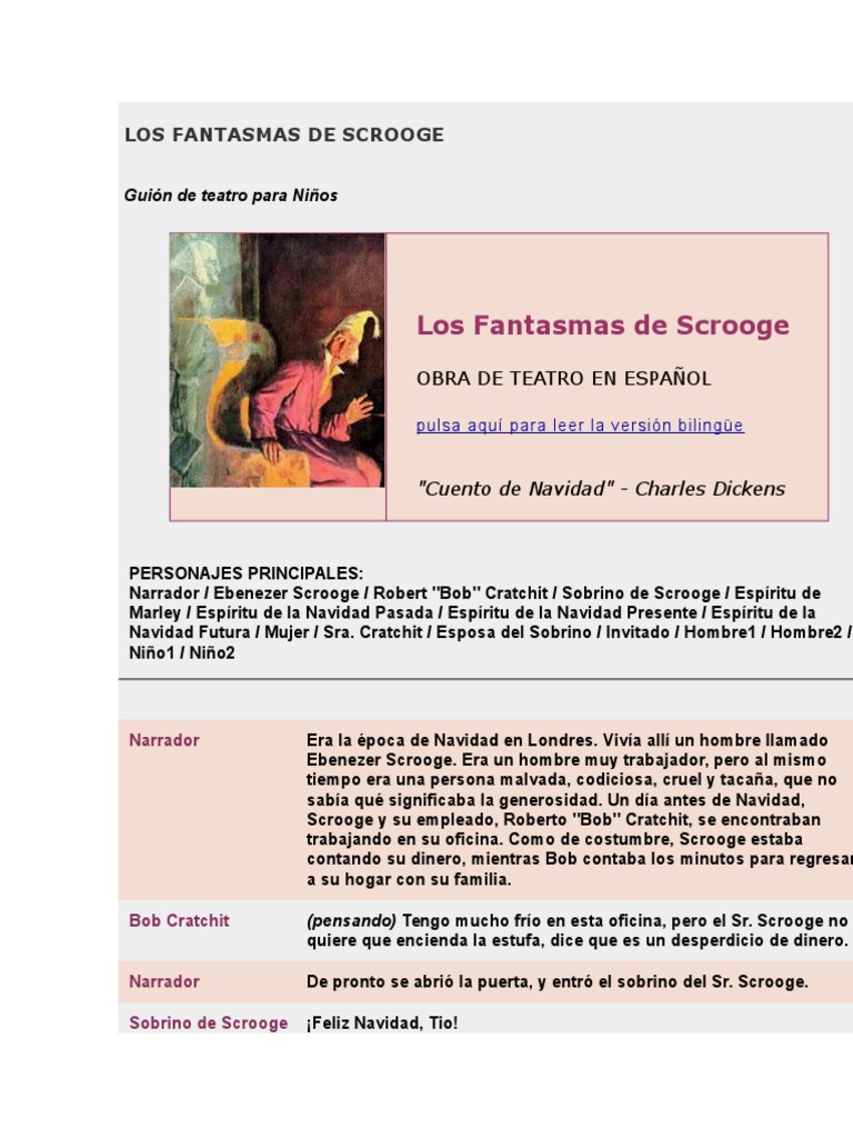Los Fantasmas de Scrooge | PDF | Un villancico | Navidad