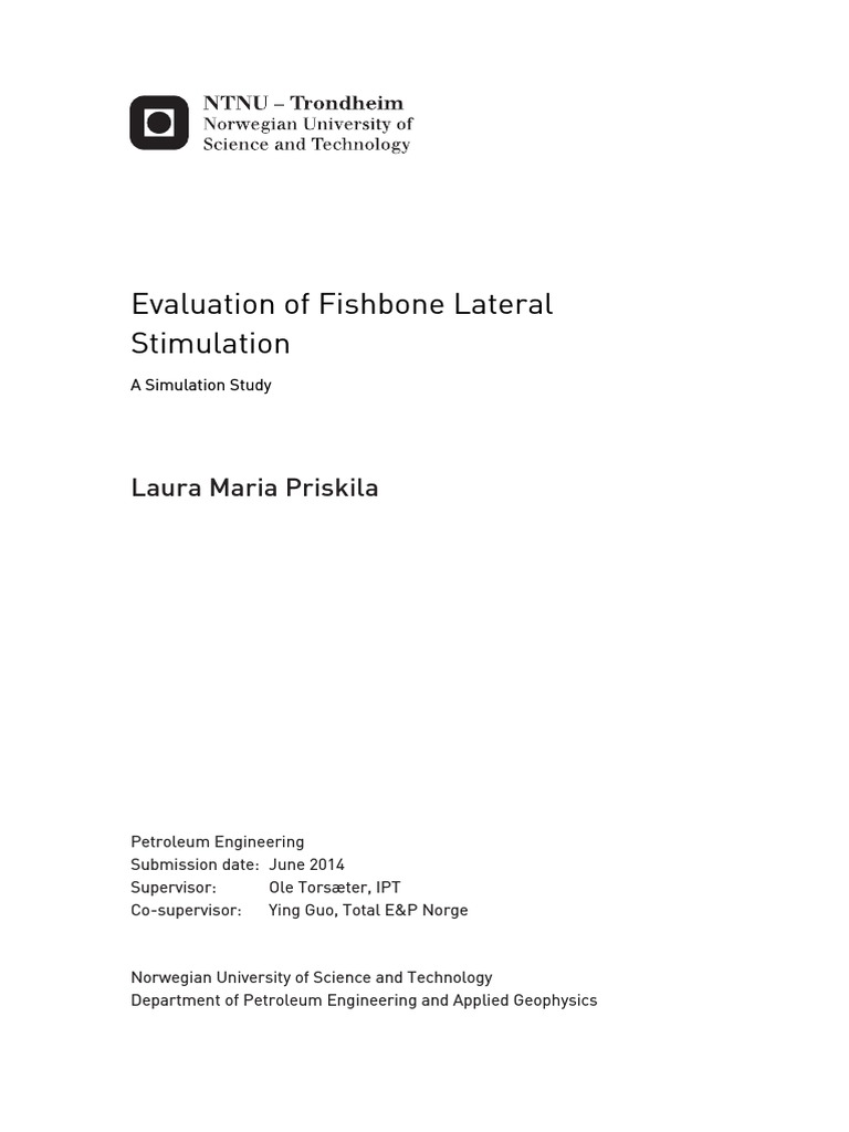 Fishbone Stimulation Analysis | PDF | Hydraulic Fracturing | Petroleum ...