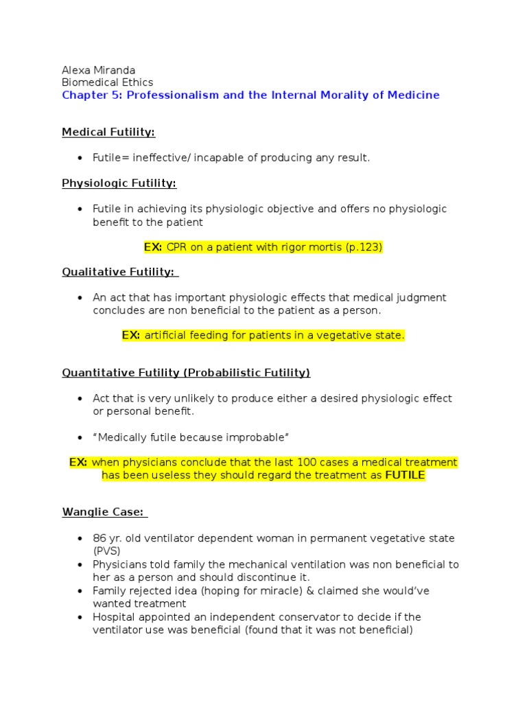 BioEthics Chapter 5 Notes | PDF | Confidentiality | Privacy